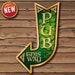 Irish Arrow Personalised Premium Metal Traditional Home Bar Sign / Home ...