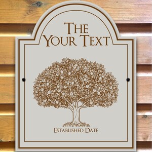 Orchard Personalised Premium Metal Traditional Home Bar Sign / Home Pub ...