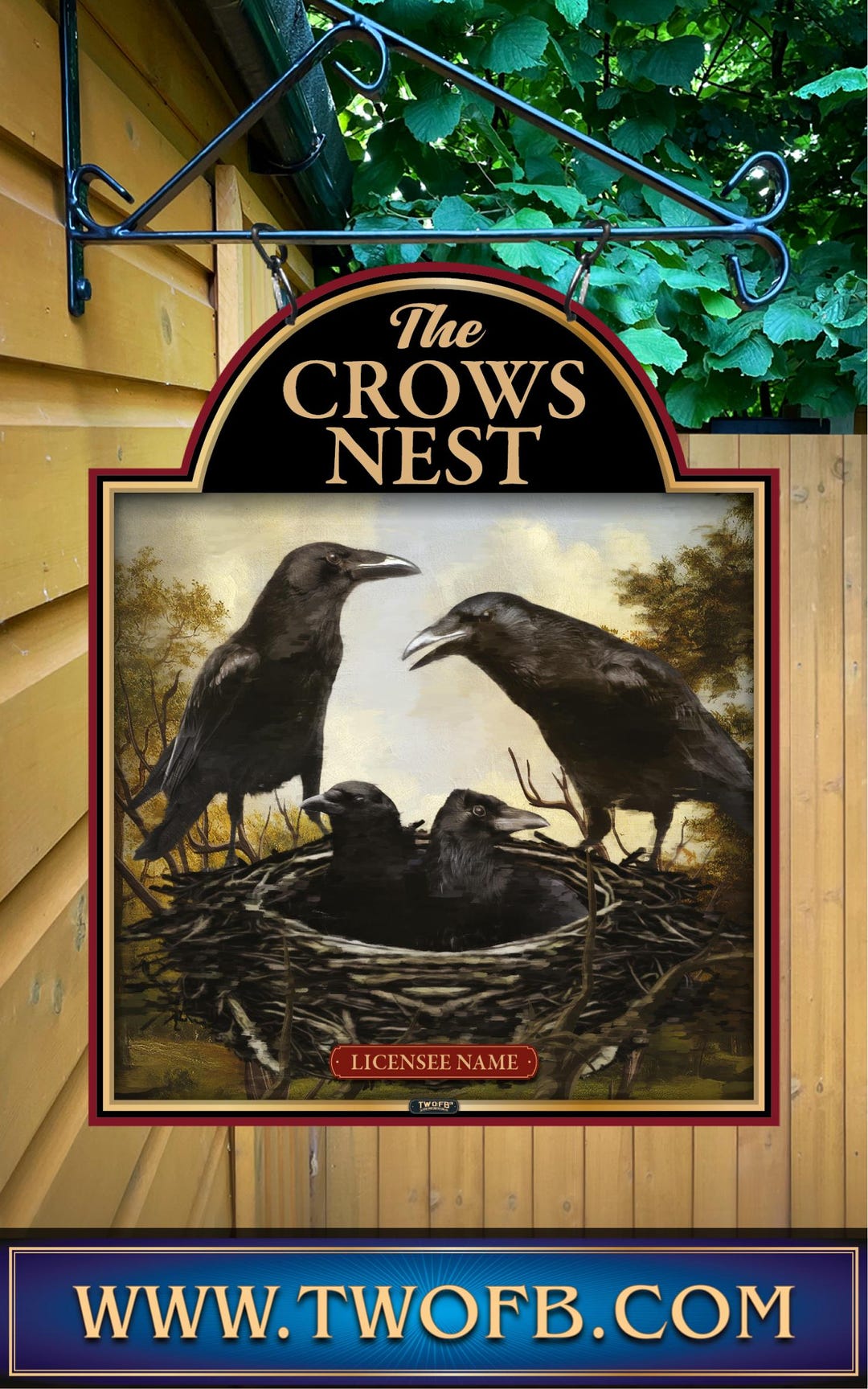 Personalized Home Bar Sign: 'crows Nest' Metal Pub Sign - Etsy