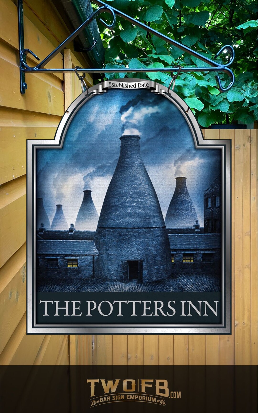 Potters Inn Personalised Premium Metal Traditional Home Bar Sign / Home ...