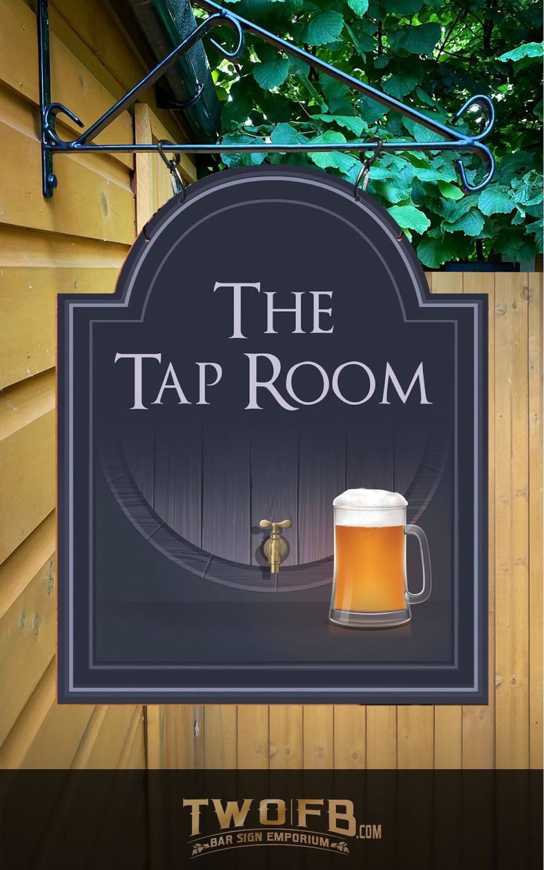 Tap Room Personalised Premium Metal Traditional Home Bar Sign / Home ...
