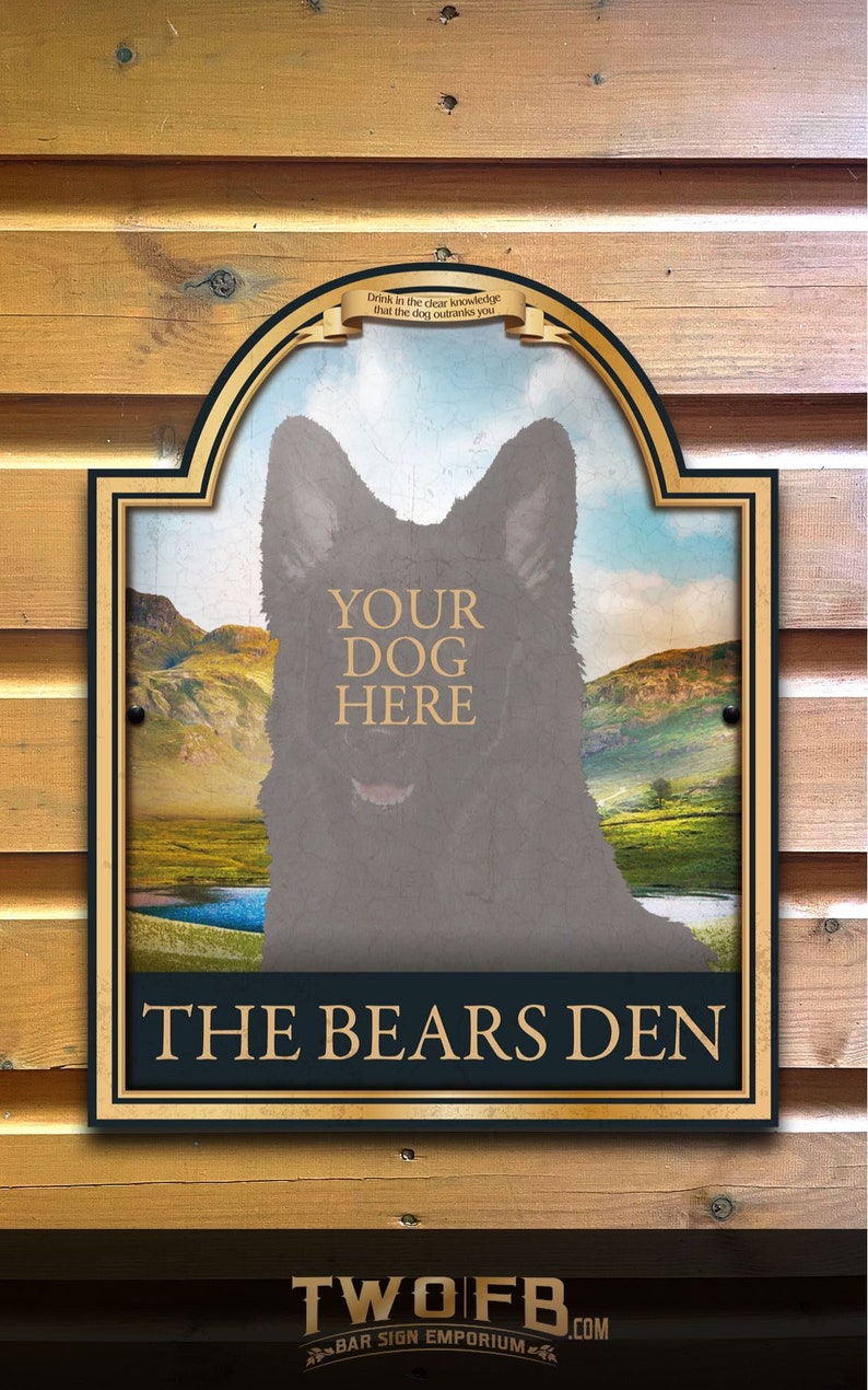 Personalized Dog Bar Sign: Custom Home Pub Decor - Etsy
