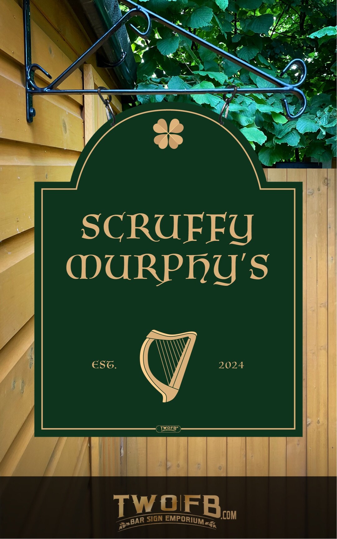 Scruffy Murphy's / Personalised Premium Metal Traditional Home Bar Sign ...