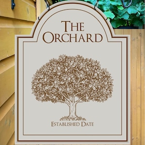 Orchard Personalised Premium Metal Traditional Home Bar Sign / Home Pub ...