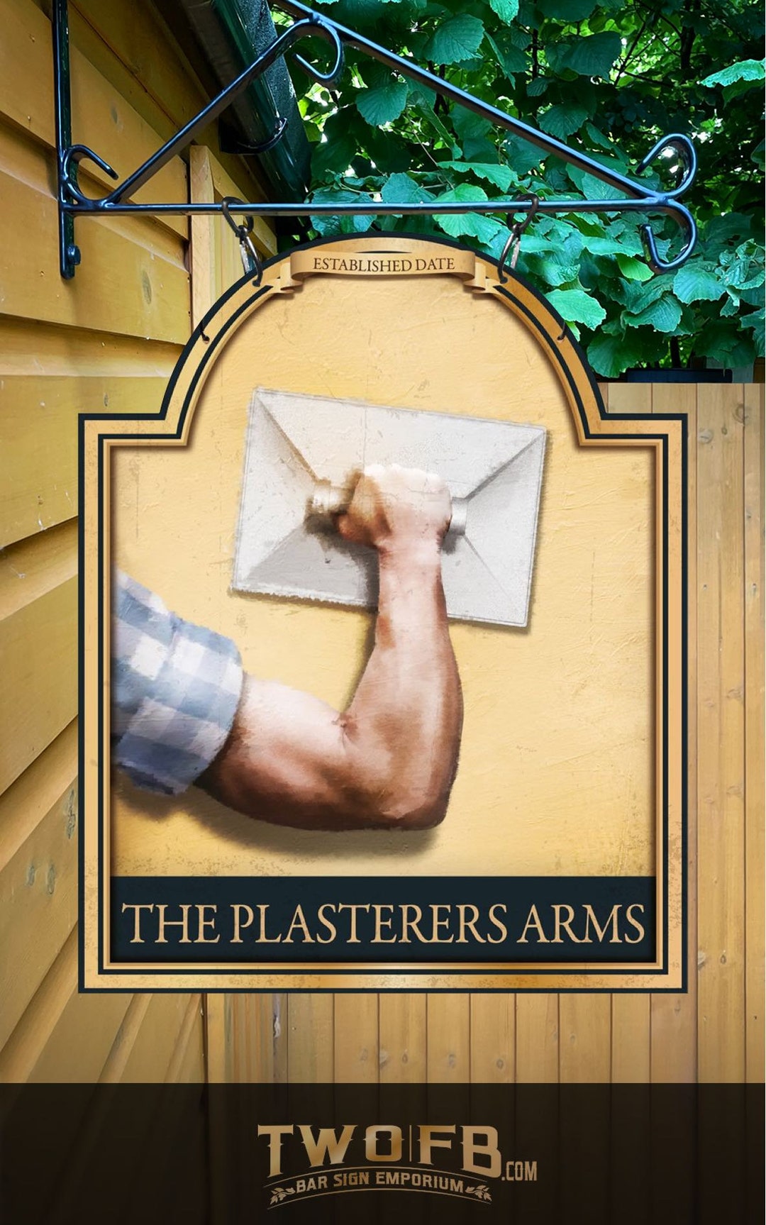 Personalized Plasterers Arms Home Bar Sign - Metal Pub Sign - Etsy
