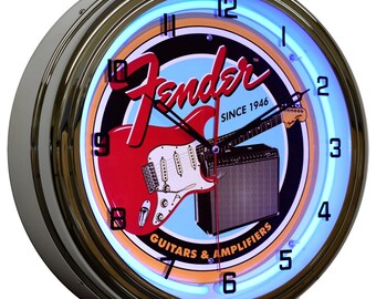 Neon Fender Sign - Etsy