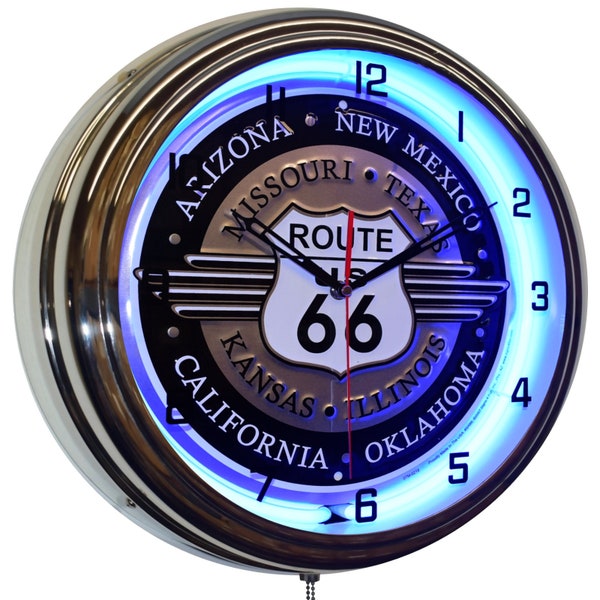 Route 66 Wall Clock - Etsy