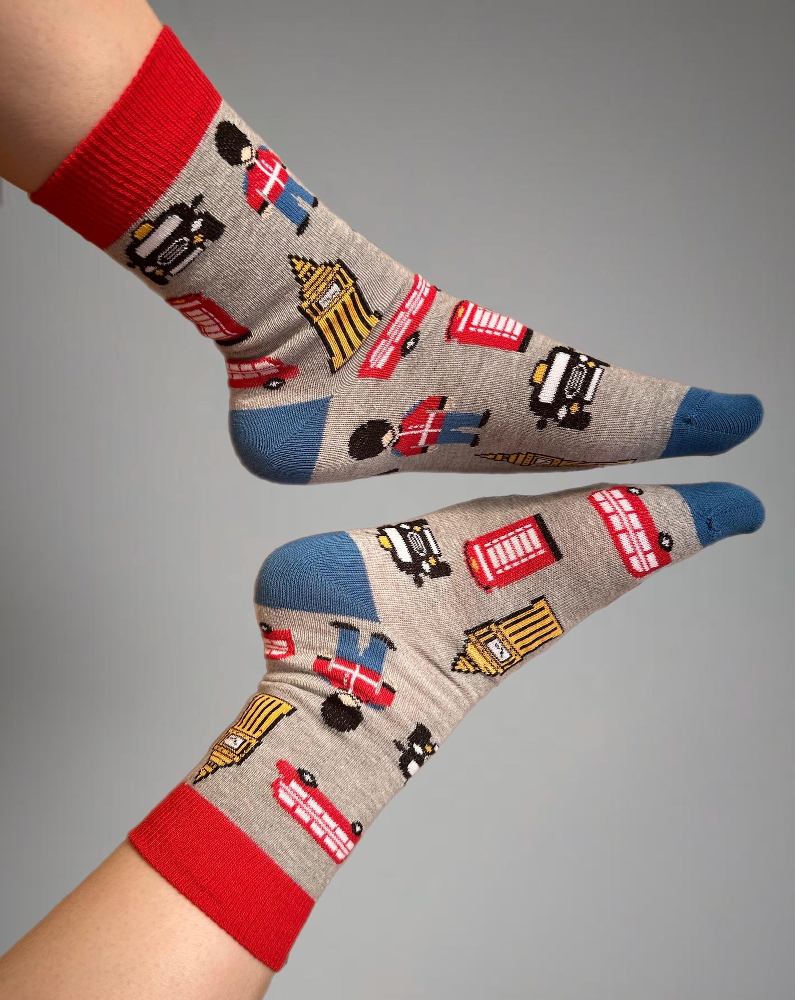 London Icons Kids Socks: Big Ben, Bus, Union Jack - Size 8-15 Years - Etsy