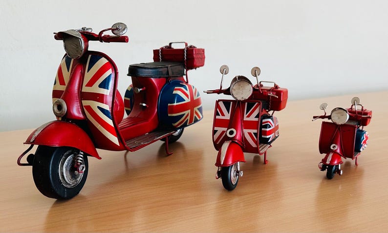 Union Jack Iconic Scooter Motorbike Metal Ornament Gift Decor - Etsy