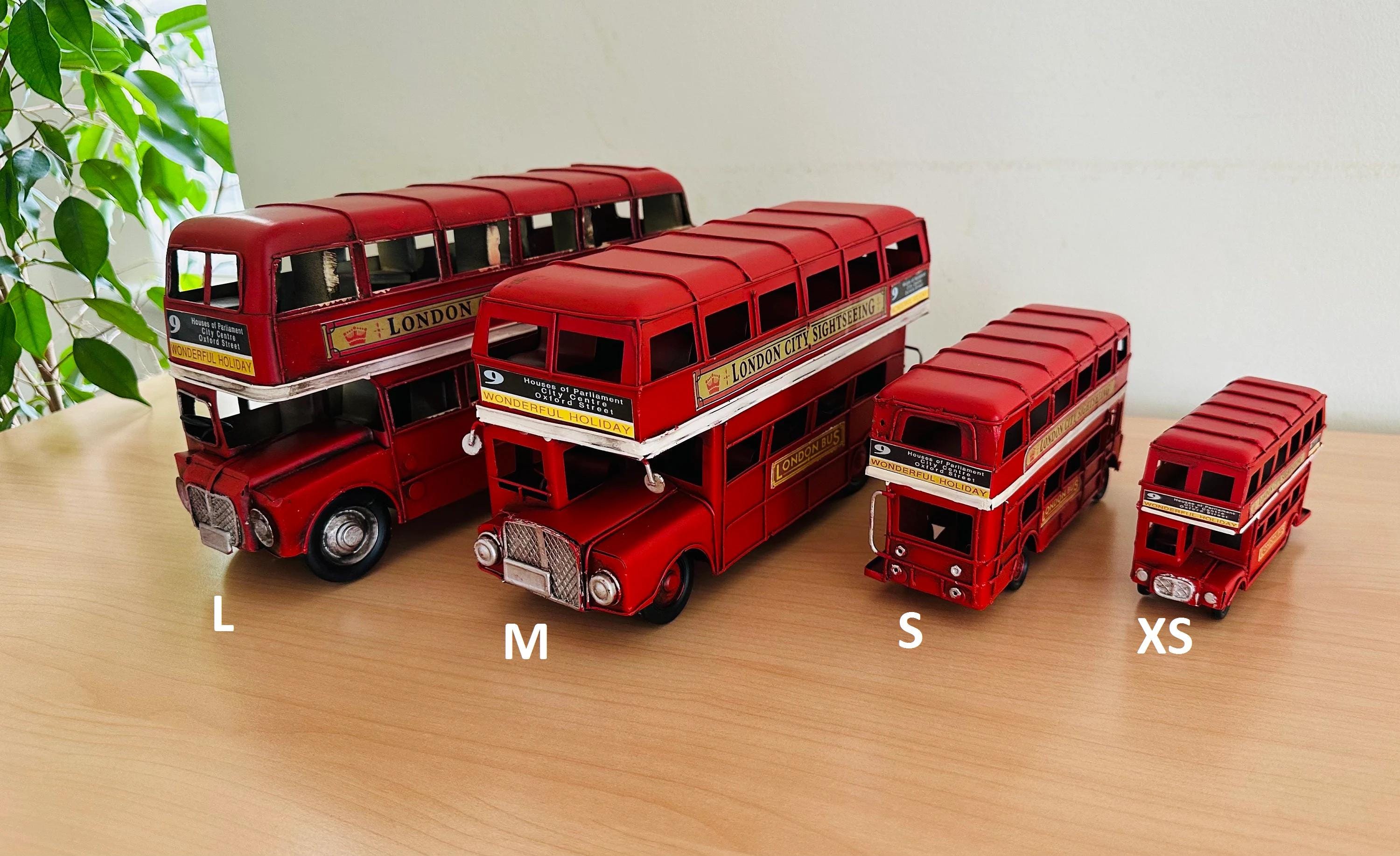 Iconic Nostalgic London Double Decker Red Bus Metal Ornament Gift Decor ...
