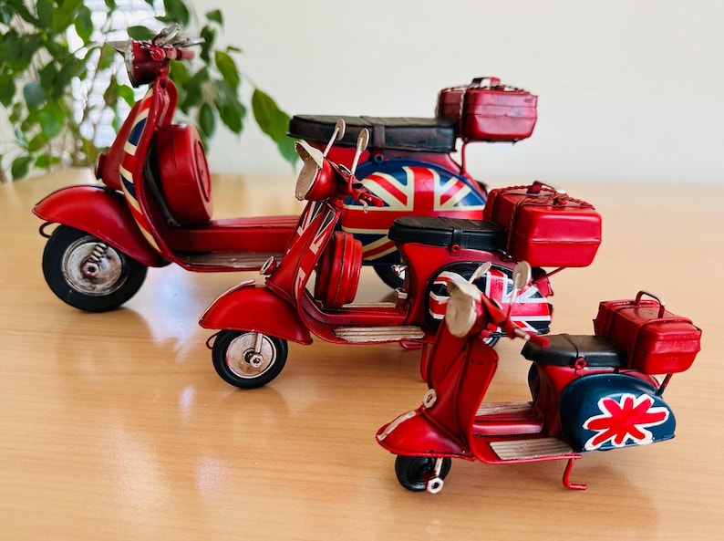 Union Jack Iconic Scooter Motorbike Metal Ornament Gift Decor - Etsy
