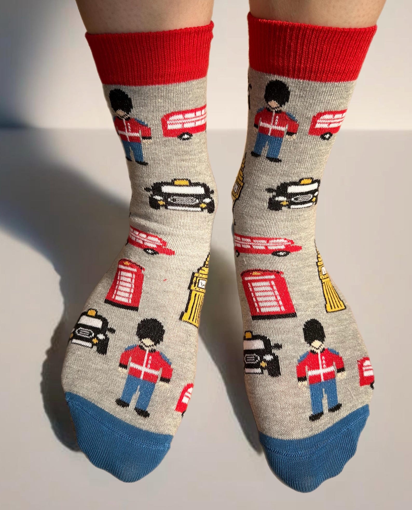 London Icons Kids Socks: Big Ben, Bus, Union Jack - Size 8-15 Years - Etsy