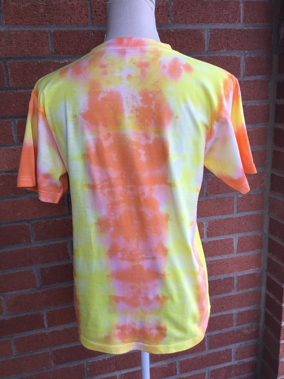 Tie Dye Orange Yellow Tee Shirt Unisex Size Small Fashion Cotton - Etsy