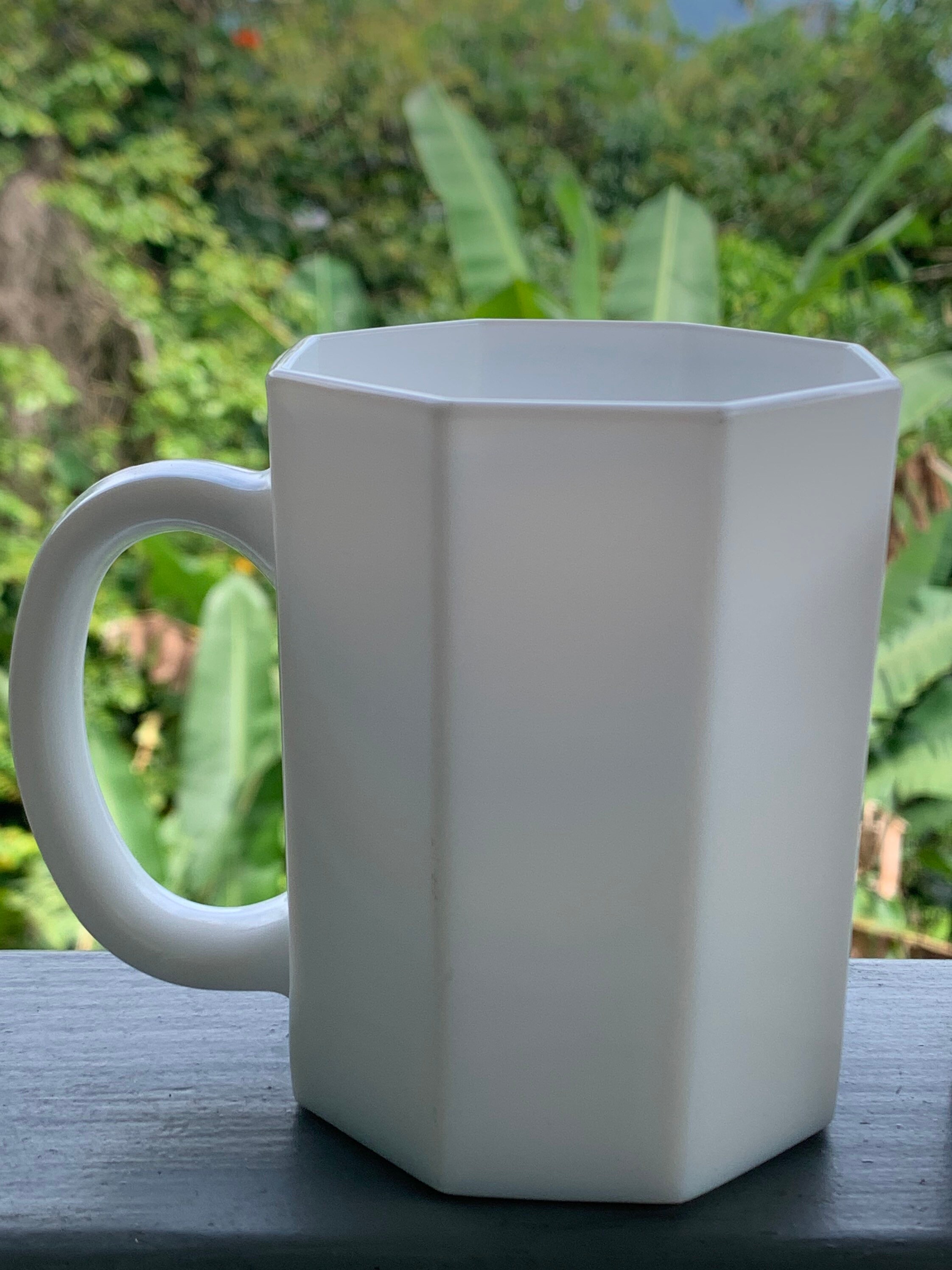 Vintage Milk Glass Mugs set of 2 | Etsy