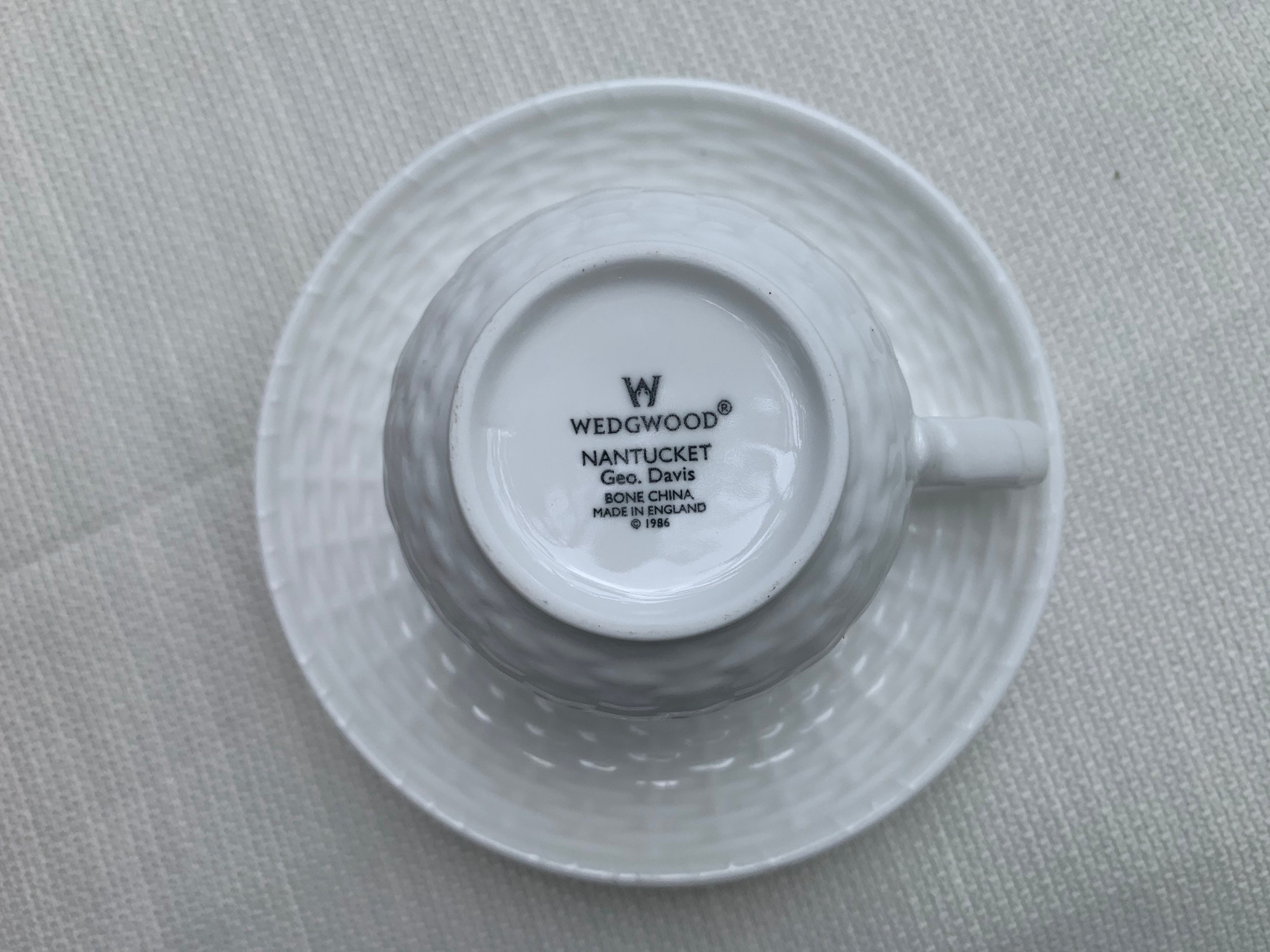 Wedgwood Nantucket Coffee/tea cups and saucer sets | Etsy