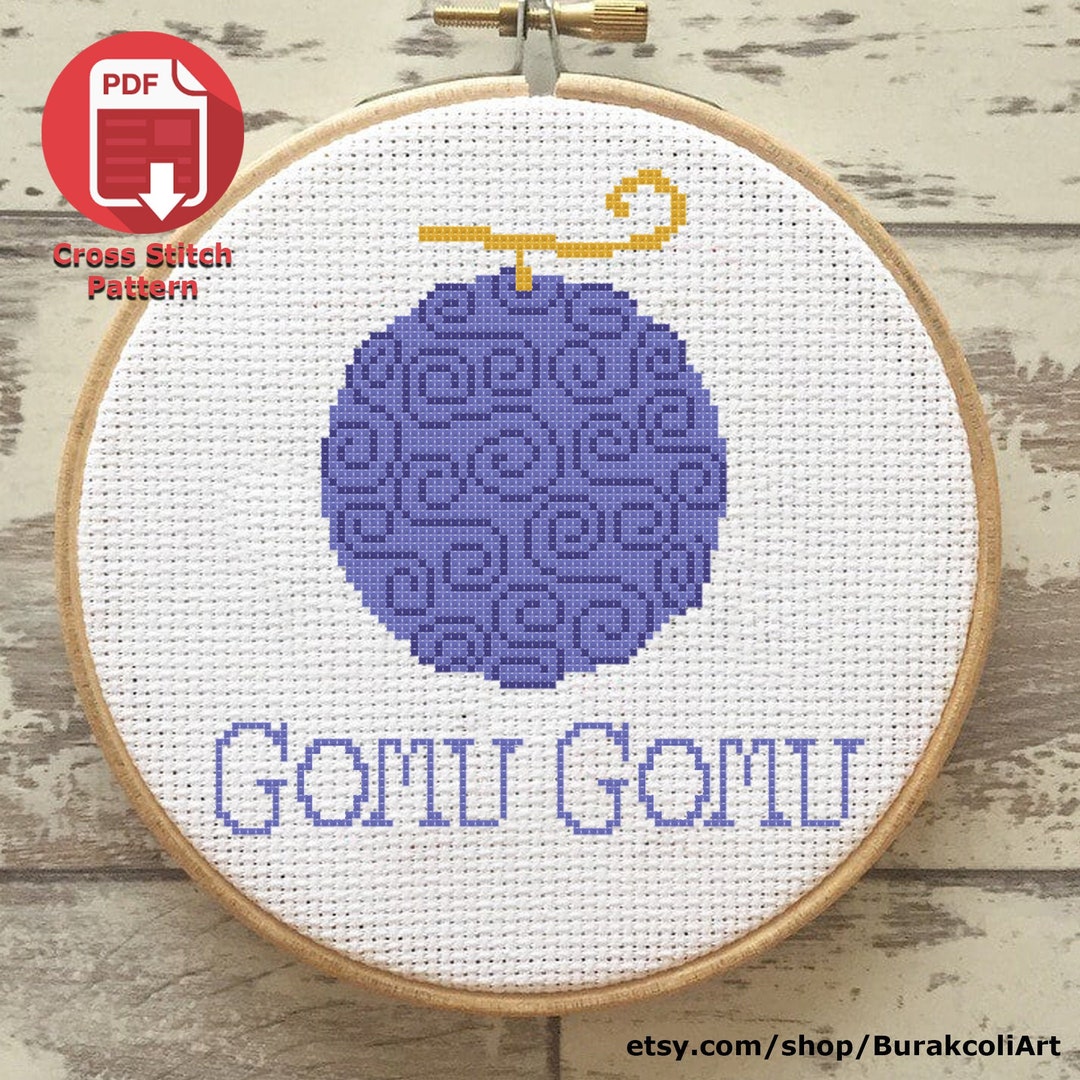 Gomu Gomu Fruit One Piece Cross Stitch Pattern Instant PDF - Etsy Australia