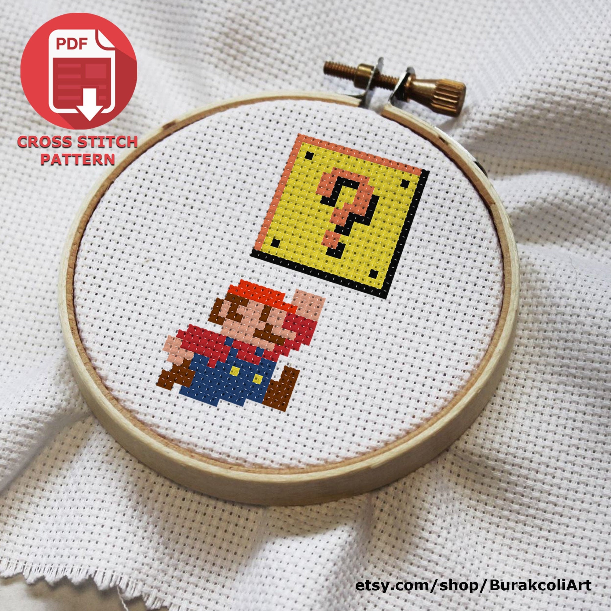Super Mario Bros. Nintendo Cross Stitch Pattern XStitch | Etsy