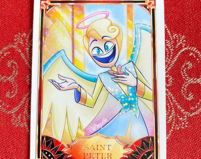 Hazbin Hotel Bright Fan Card saint Peter LAST CHANCE - Etsy