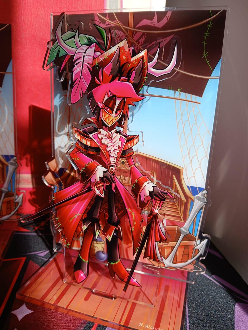 Hazbin Hotel Acrylic Standee Pirate Alastor and Pirate Rosie ...