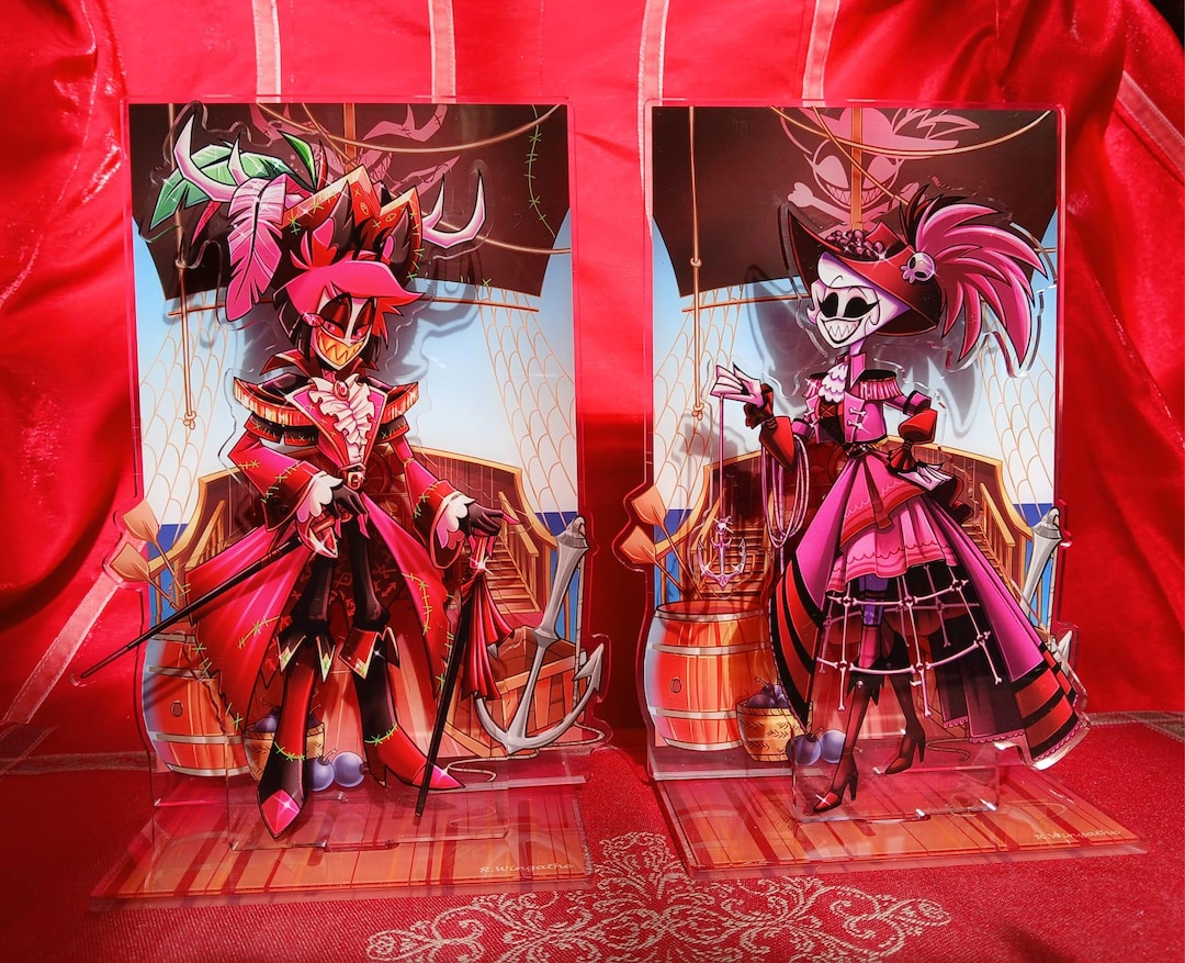 Hazbin Hotel Acrylic Standee Pirate Alastor and Pirate Rosie ...