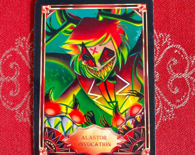 Hazbin Hotel Single Fan Card "alastor Invocation" - Hazbin Hotel Single ...