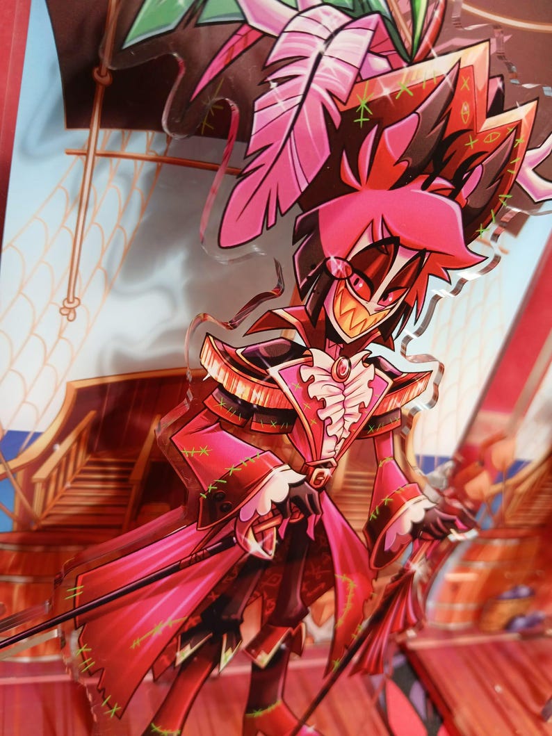 Hazbin Hotel Acrylic Standee Pirate Alastor and Pirate Rosie ...