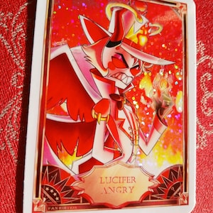 Hazbin Hotel Fan Card "lucifer Angry" - Etsy