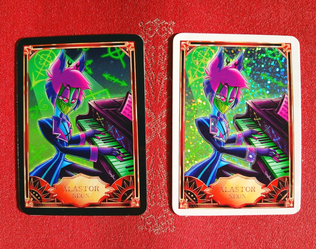Hazbin Hotel Fan Card "alastor Neon" LAST CHANCE - Etsy