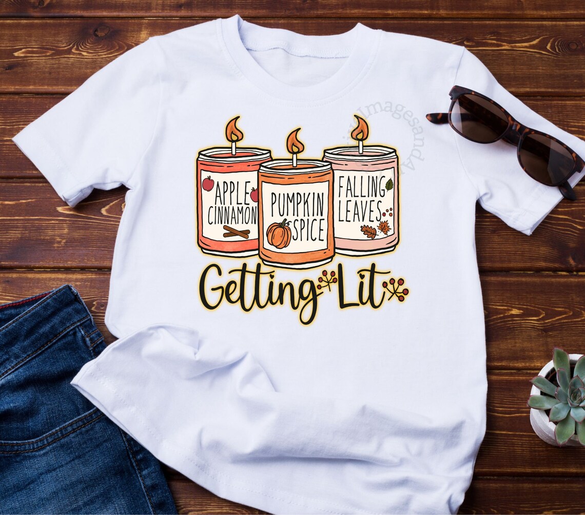 Fall PNG Sublimation Digital Downloads. Two Fall Designs for T-shirts ...