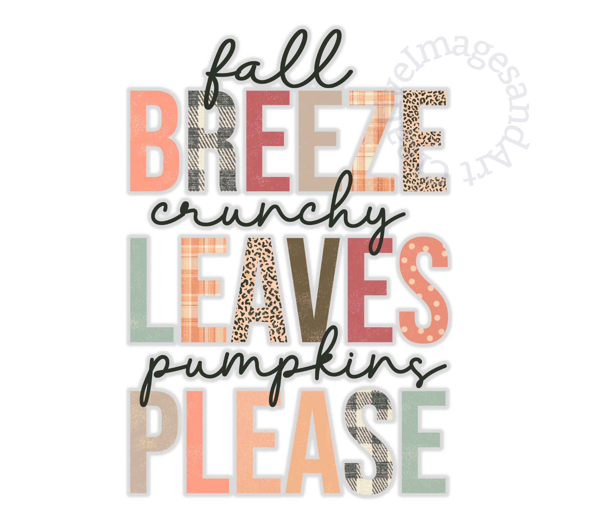 Fall PNG Sublimation Digital Downloads. Two Fall Designs for T-shirts ...