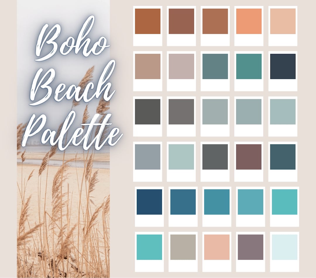 Boho Beach Palette for Procreate - Etsy