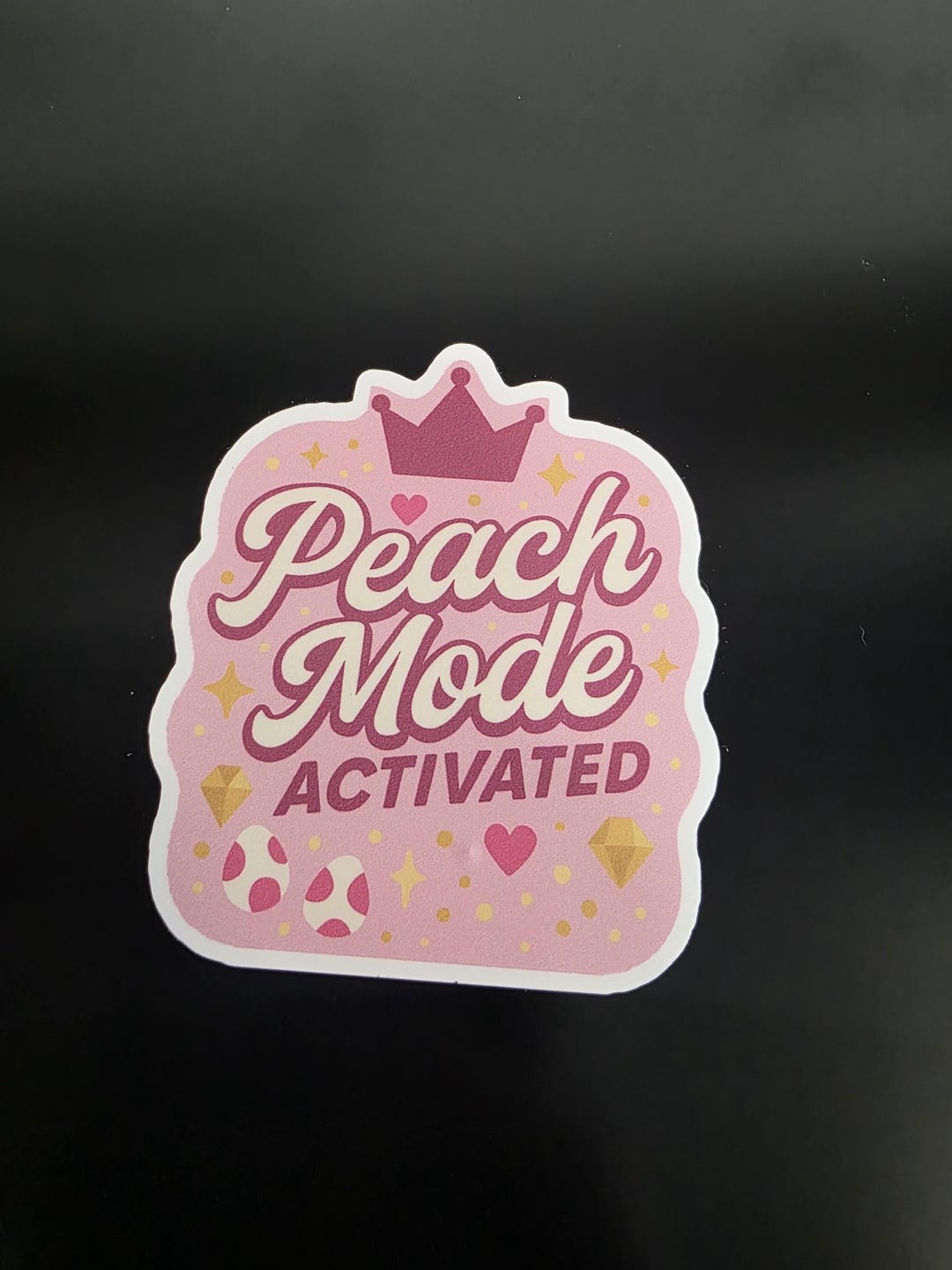 Peach Mode Activated Vinyl Sticker: Princess Video Game Decal - Etsy