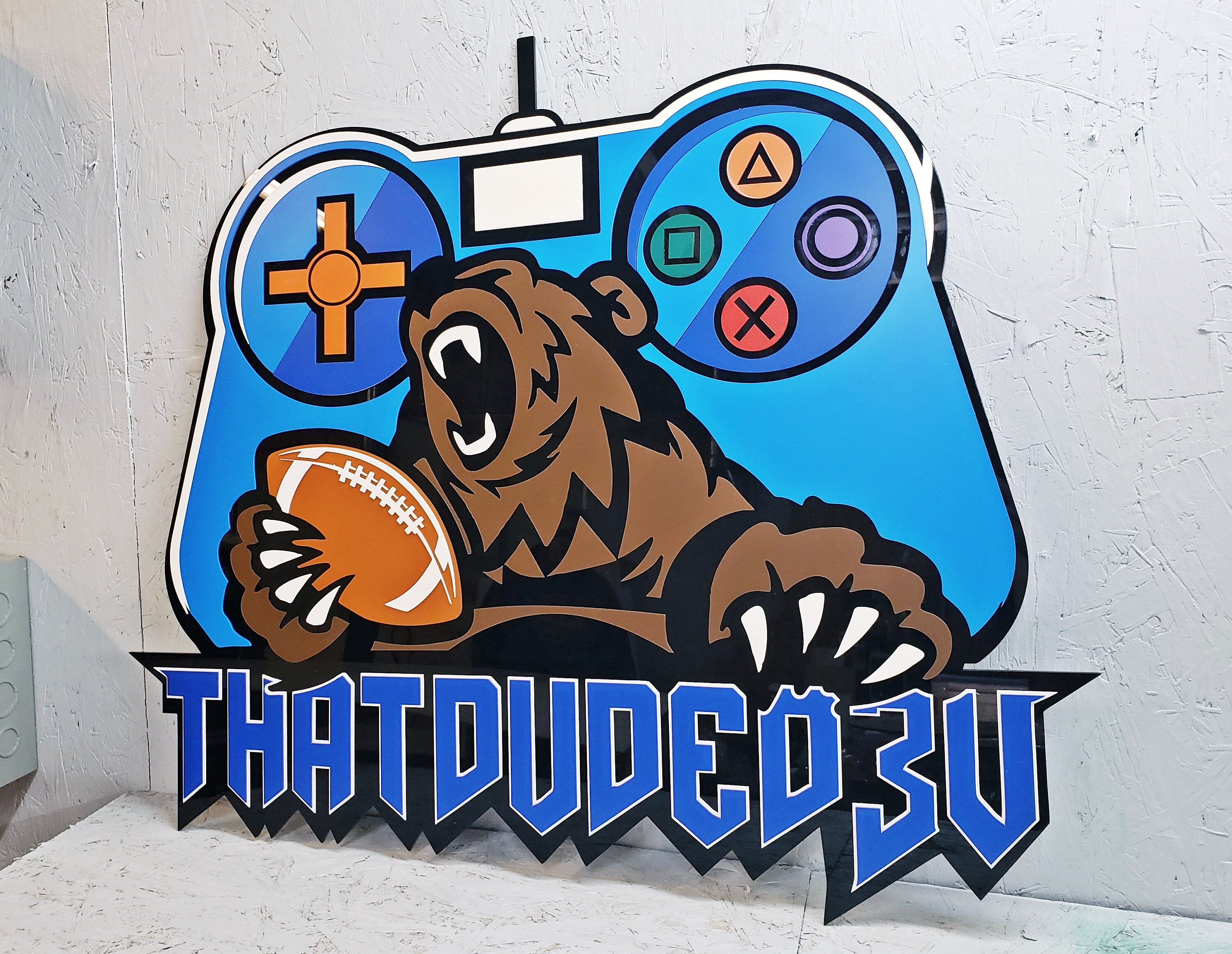 Custom 3D Laser Cut Acrylic Logo Sign – Twitch, Podcast, Business - Etsy
