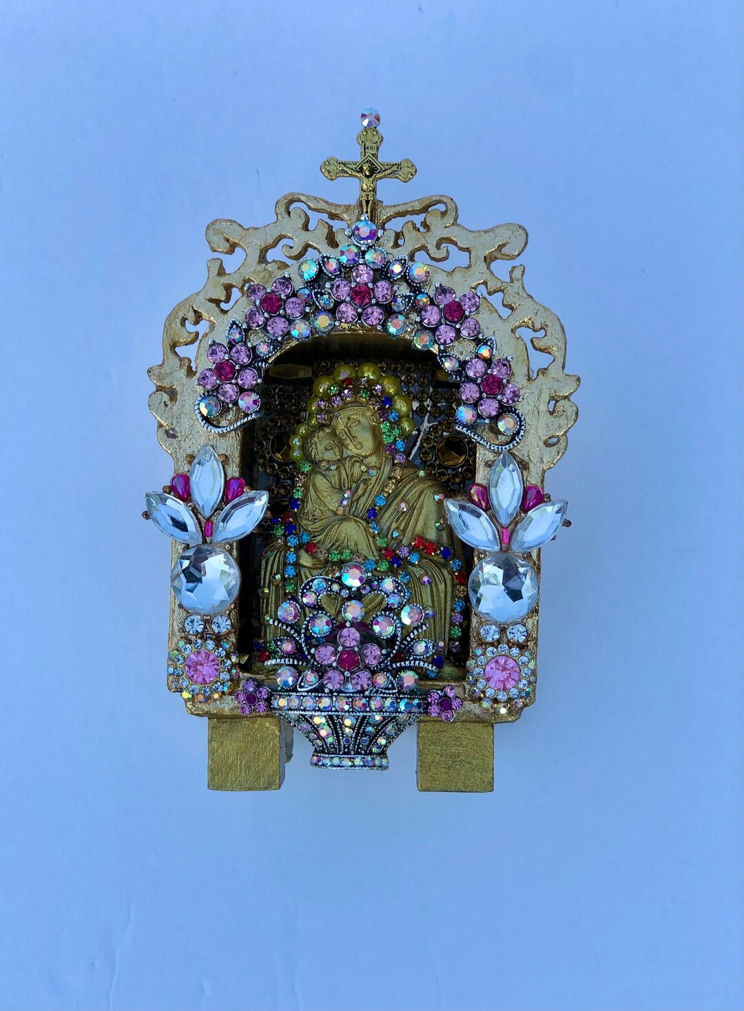 Portable Shrine of the Virgin Mary With the Baby - Etsy