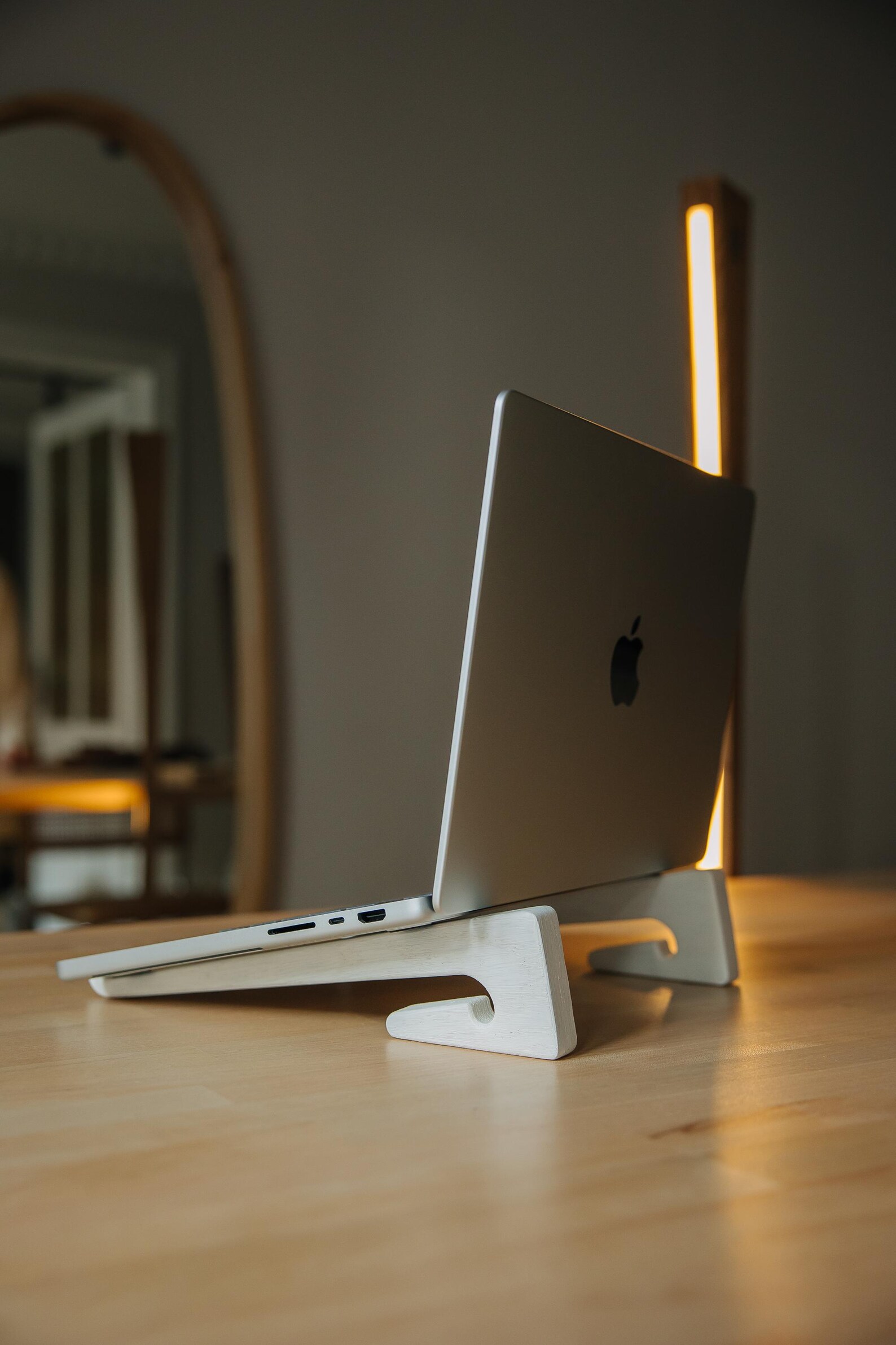 Wood Laptop Stand With Custom Engraving, MacBook Air and Pro Custom ...