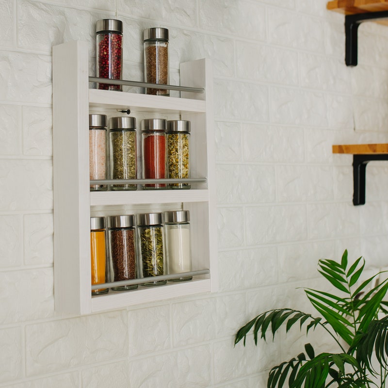 Rustic Spice Rack - Etsy