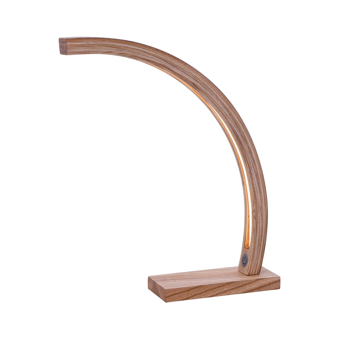 Modern Wood Desk Lamp With LED Light Bedside and Nightlight - Etsy