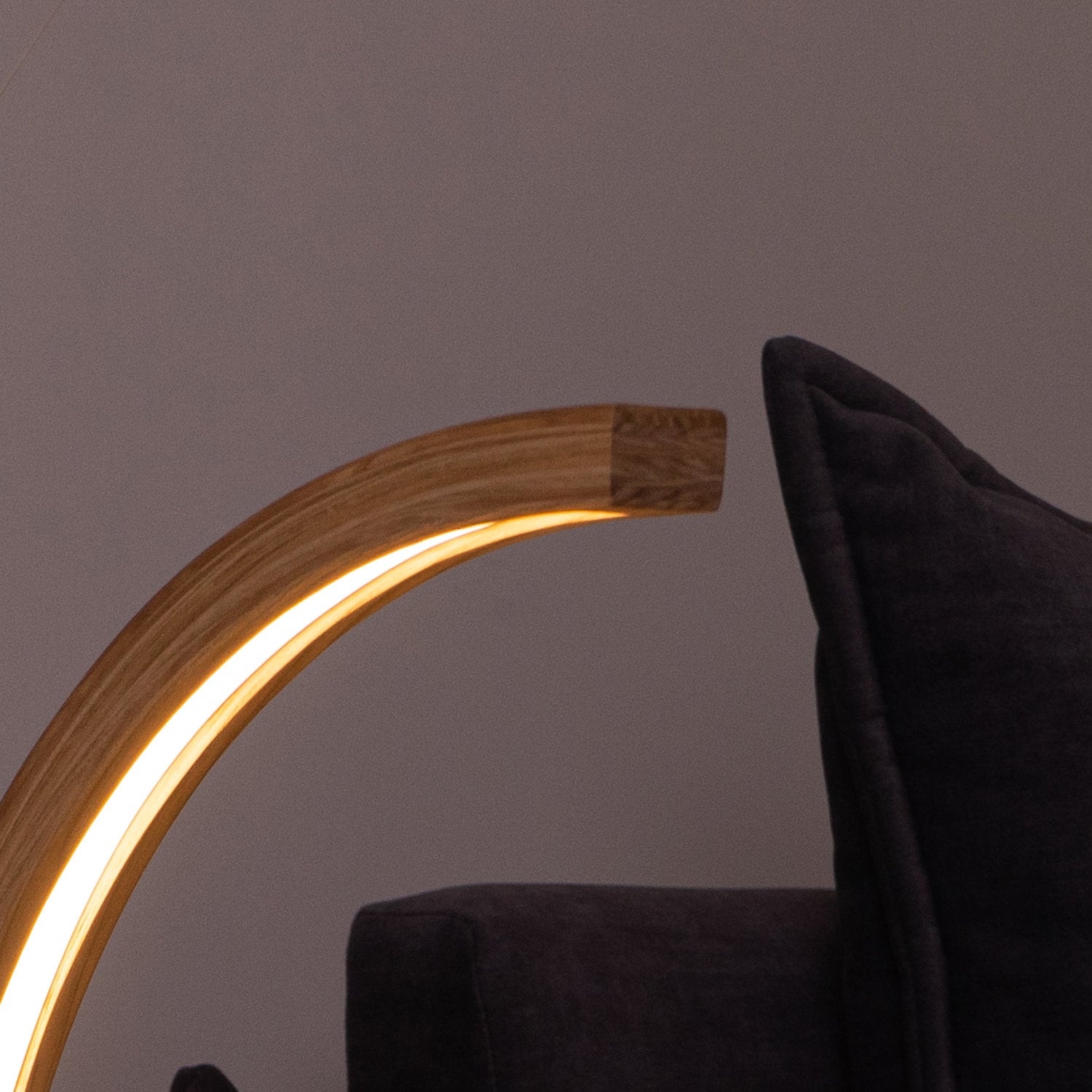 Modern Wood Desk Lamp With LED Light Bedside and Nightlight - Etsy