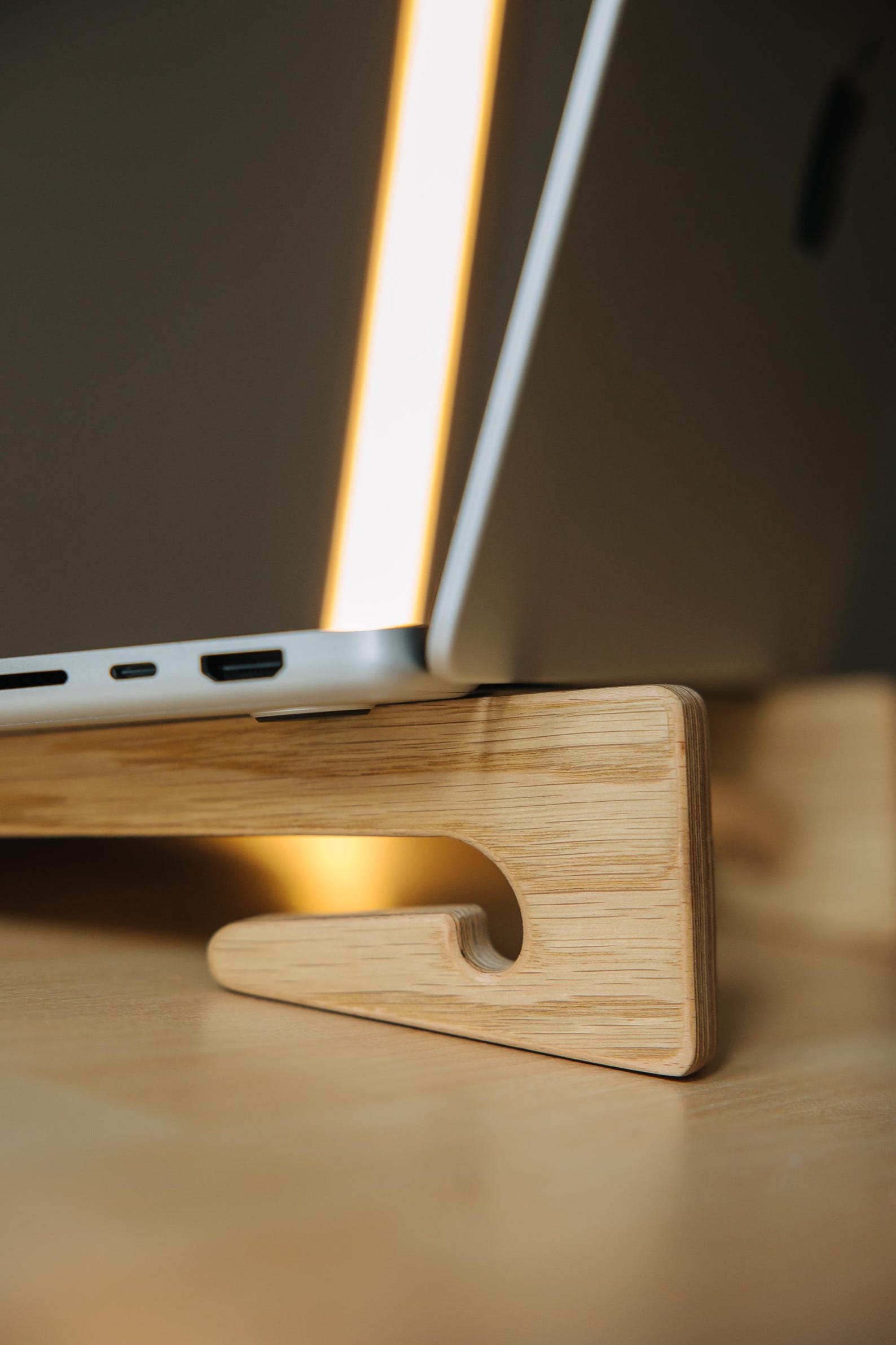 Custom Laptop Riser Stand With Engraving, MacBook Air and Pro Desk ...