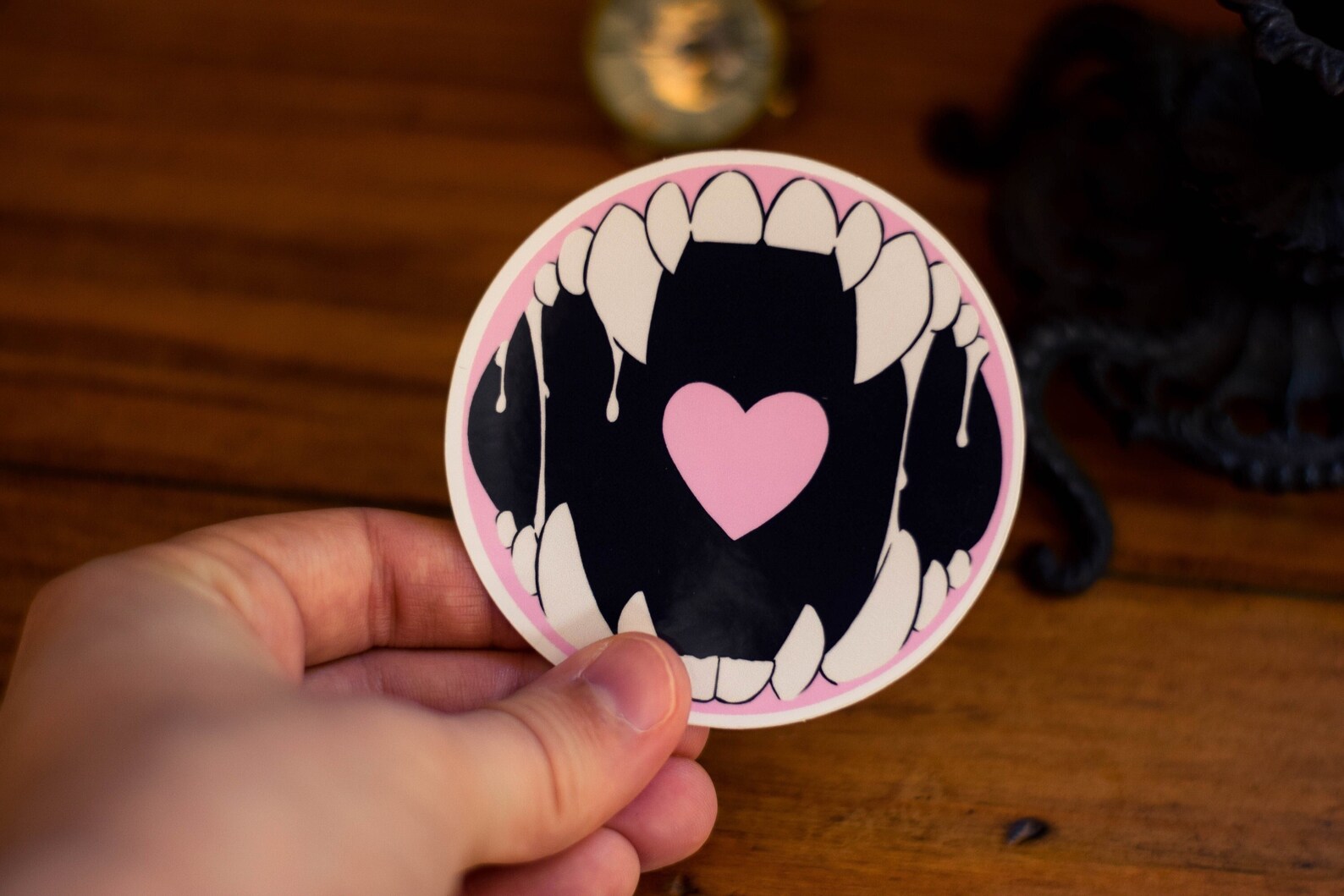 Monsterlover Maw Round Sticker PINK furry Monsterfucker - Etsy