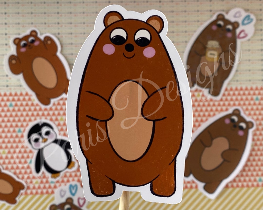 Bear Sticker | Stationery Stickers | Kawaii Sticker | Cute Bear Sticker ...