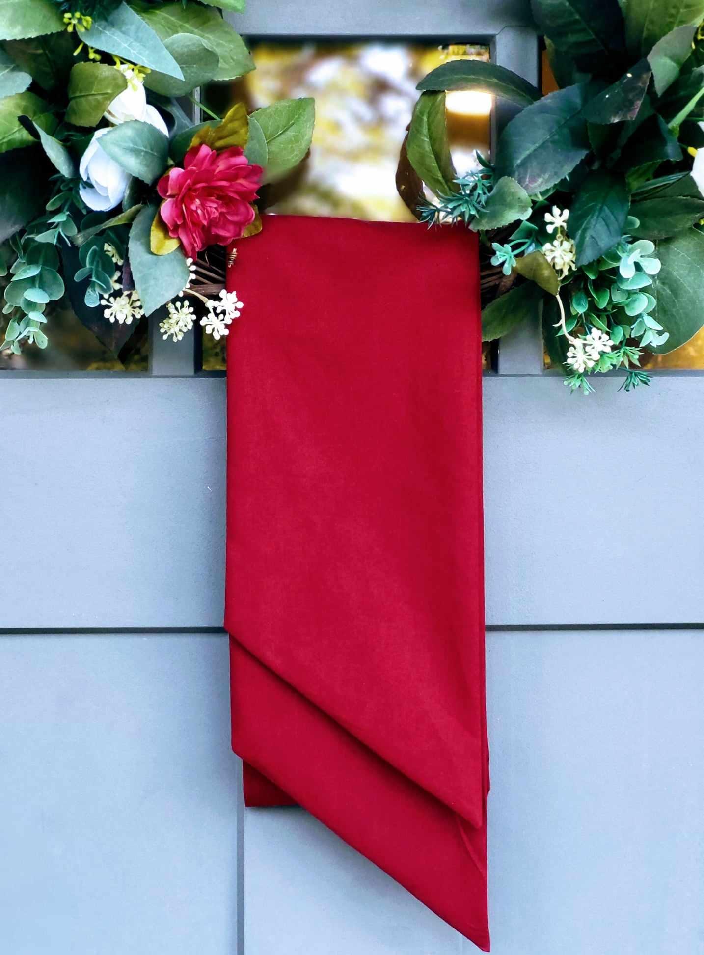 Houndstooth Wreath Sash for Football Fan Front Door Decor (SET OF 2) 1 ...