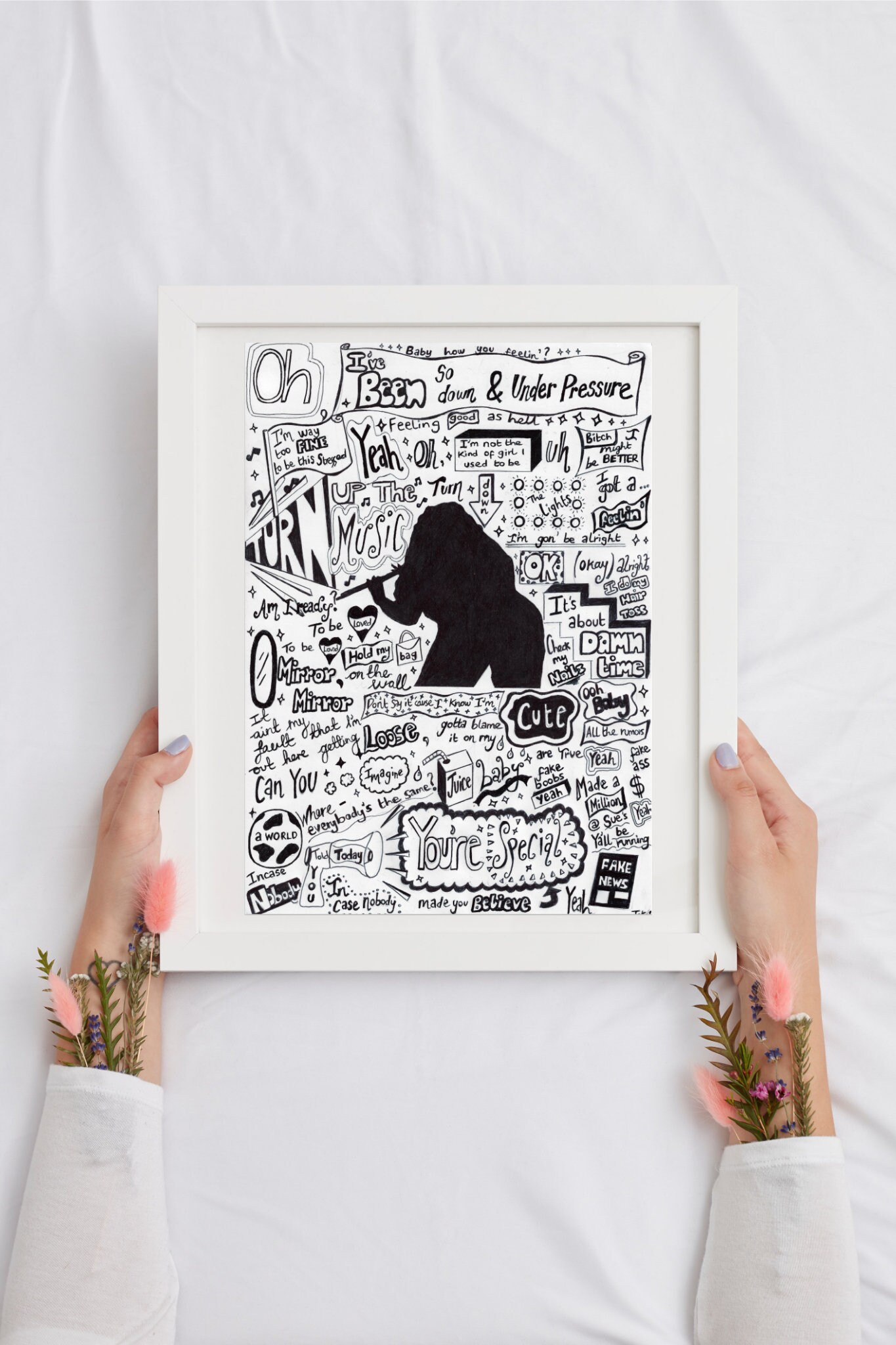 Li.z.zo Lyrics Wall Art - Li.z.zo Fan Art - Li.z.zo Gift Poster