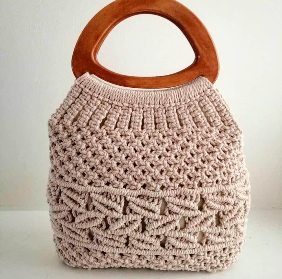 Casual Macrame Shoulder Bag Macrame Bag handmade Bag Gift - Etsy