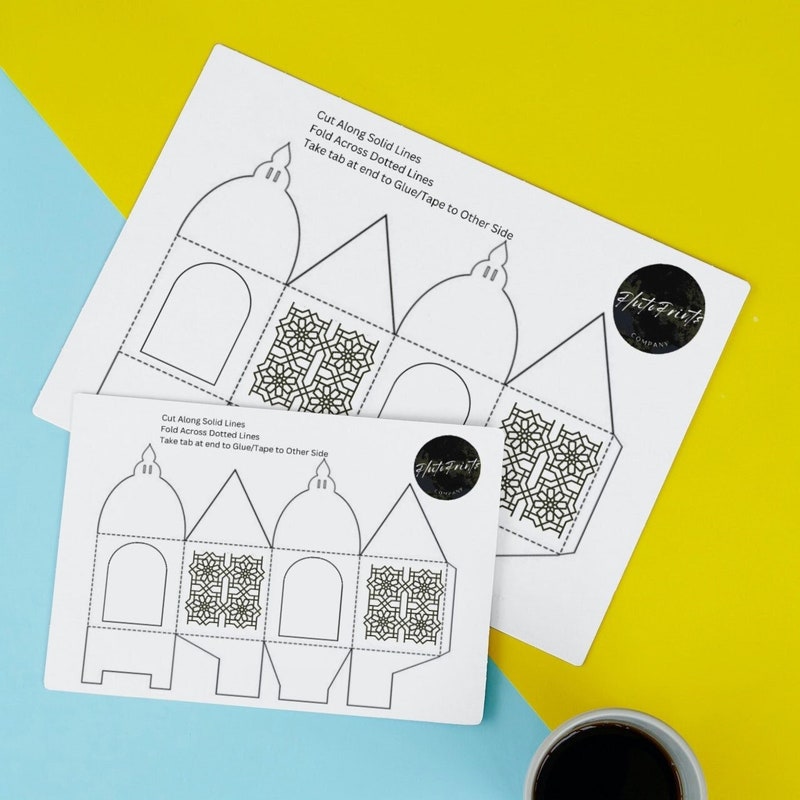 Ramadan Paper Lantern Cricut Template - Etsy