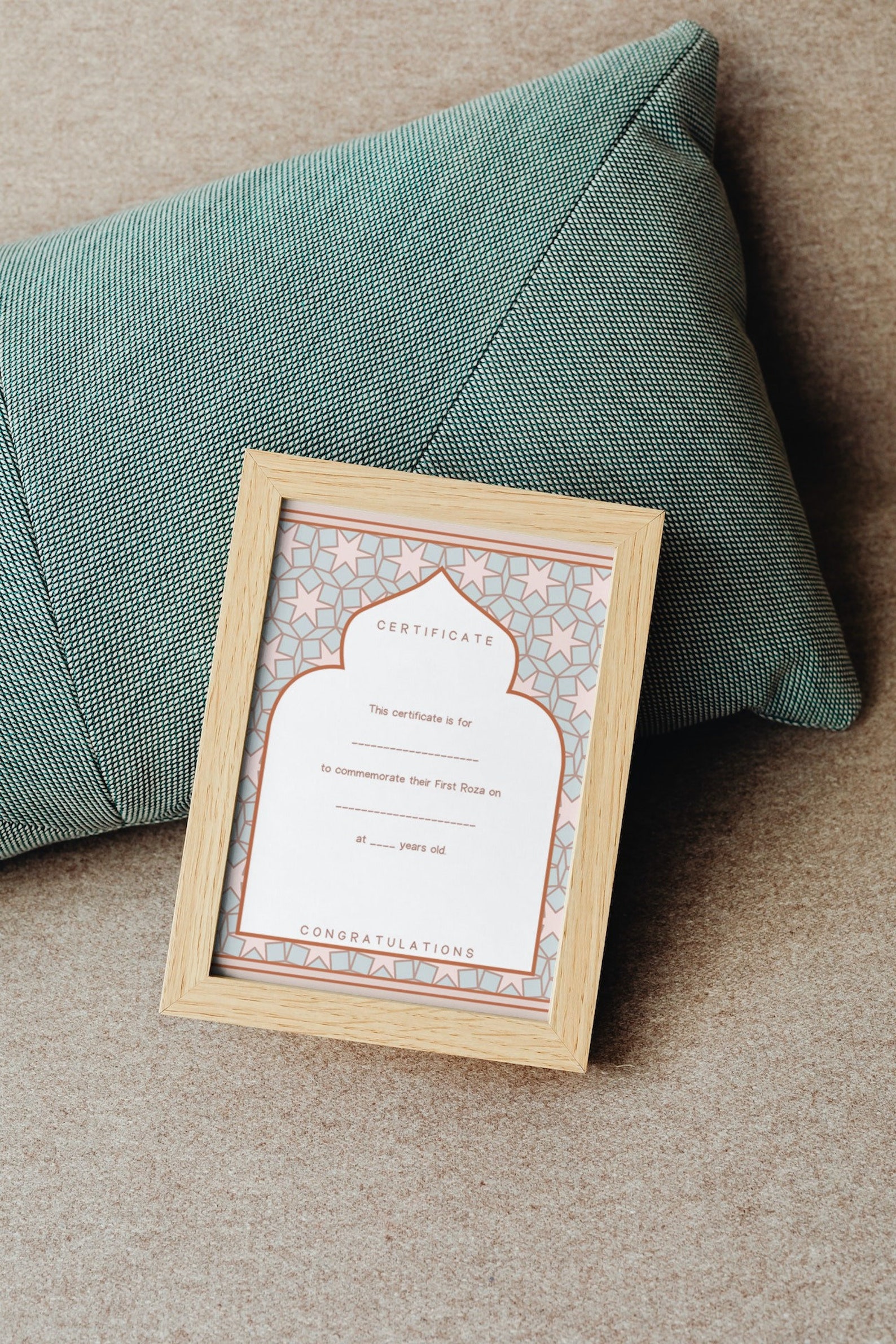 Ramadan Certificate Kids First Roza Child's First Day Fasting First ...