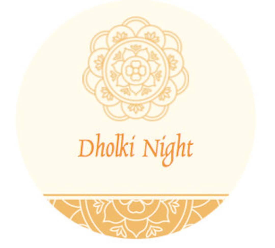 Dholki Favor Stickers, Desi Wedding Stickers for Events, Perfect for ...