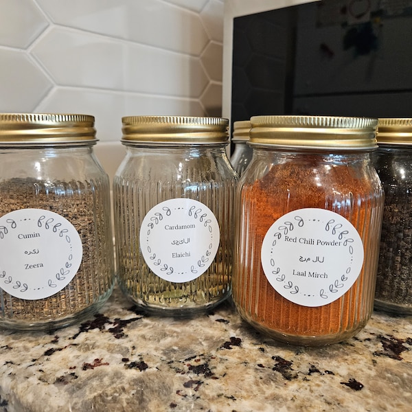 Spice Jar Labels - Etsy