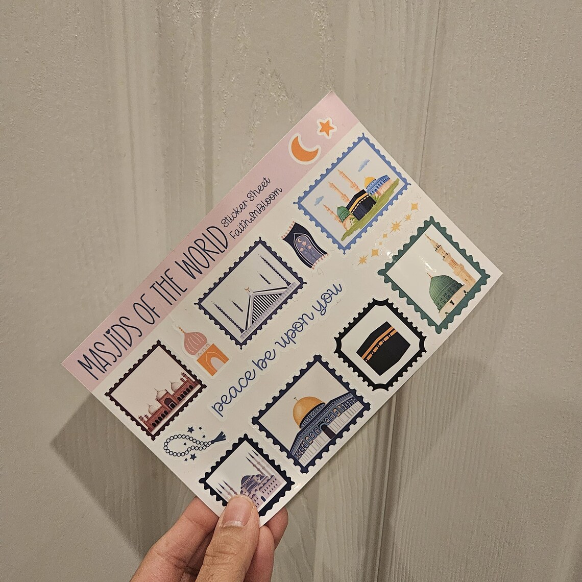 Masjids of the World Sticker Sheet • Islamic Travel Stamp Style - Etsy