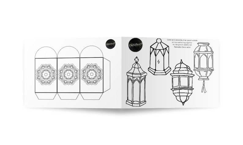 Ramadan Inspired Lantern Templates - 32 Pages - Design Your Own Ramadan ...